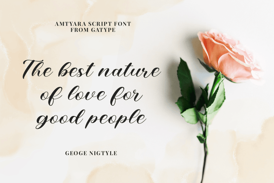 Amtyara Script Font · 1001 Fonts