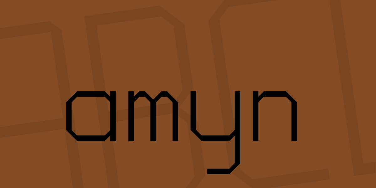 amyn Font · 1001 Fonts