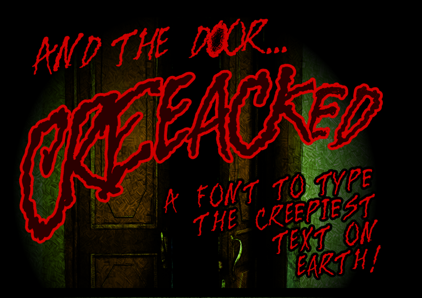 And The Door Creeeaked Font · 1001 Fonts
