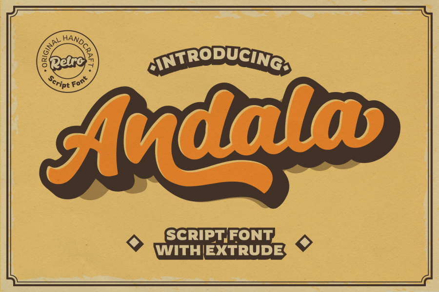 Andala Script Font · 1001 Fonts