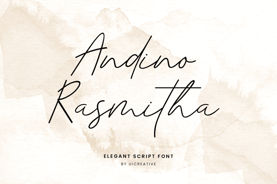 AndinoRasmitha Font · 1001 Fonts