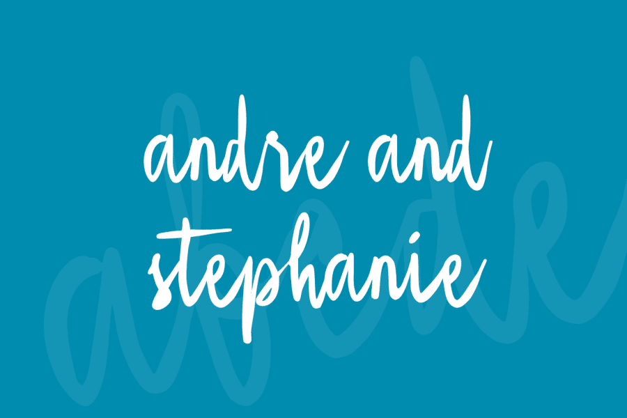 Andre and Stephanie Font · 1001 Fonts
