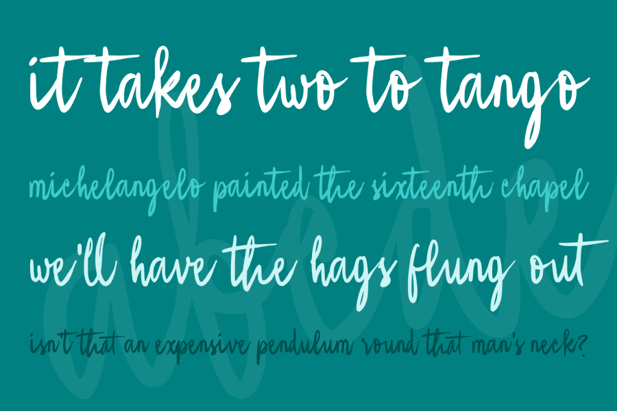 Andre and Stephanie Font · 1001 Fonts