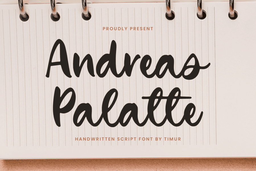Andreas Palatte Font · 1001 Fonts