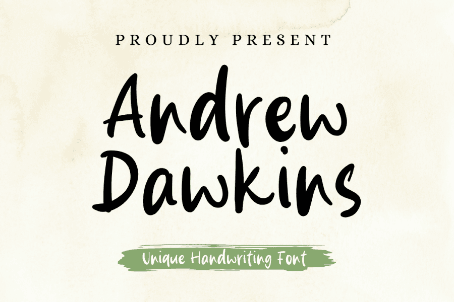 Andrew Dawkins Font · 1001 Fonts