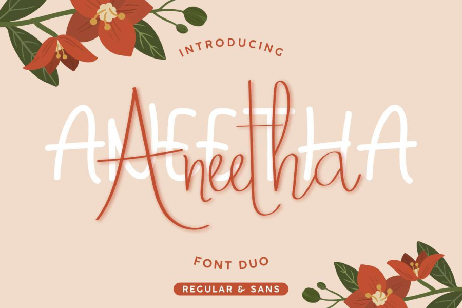 Aneetha Font Family · 1001 Fonts