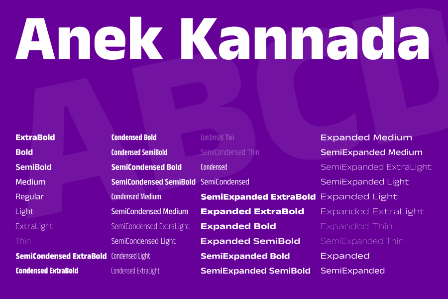 Anek Kannada Font Family · 1001 Fonts