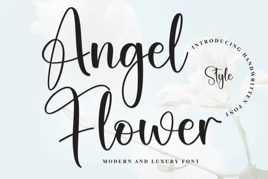 Angel Flower Font · 1001 Fonts