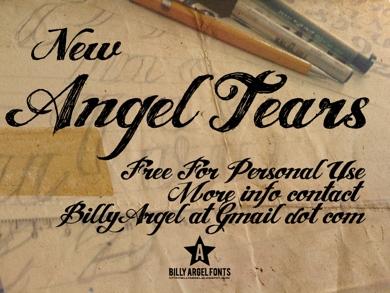 ANGEL TEARS Font · 1001 Fonts