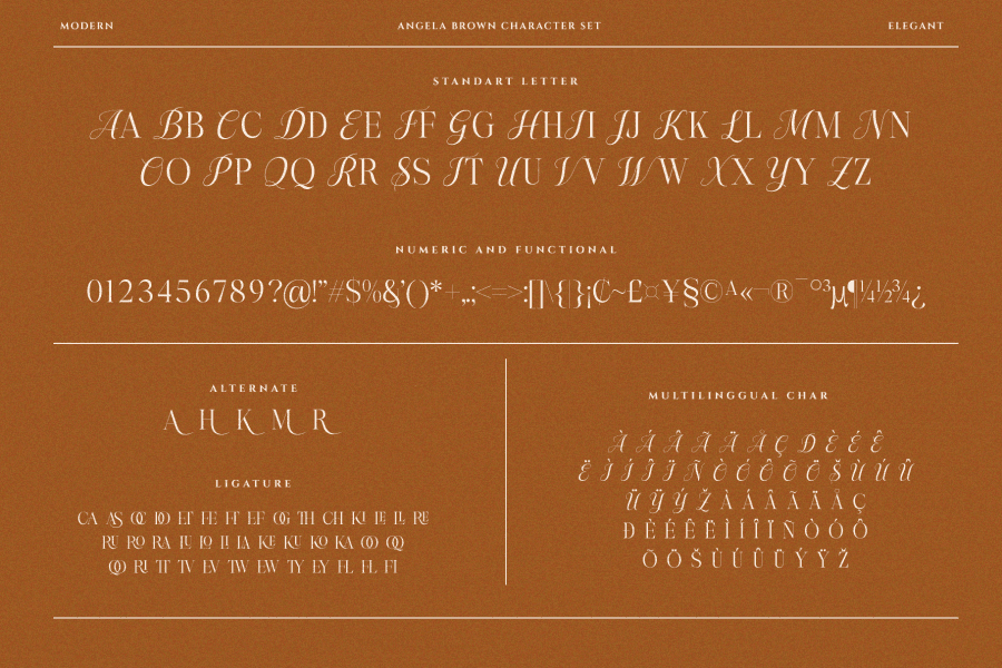 Angela Brown Font · 1001 Fonts