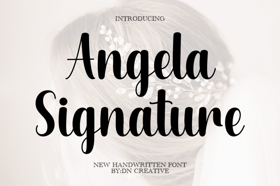 Angela Signature Font · 1001 Fonts