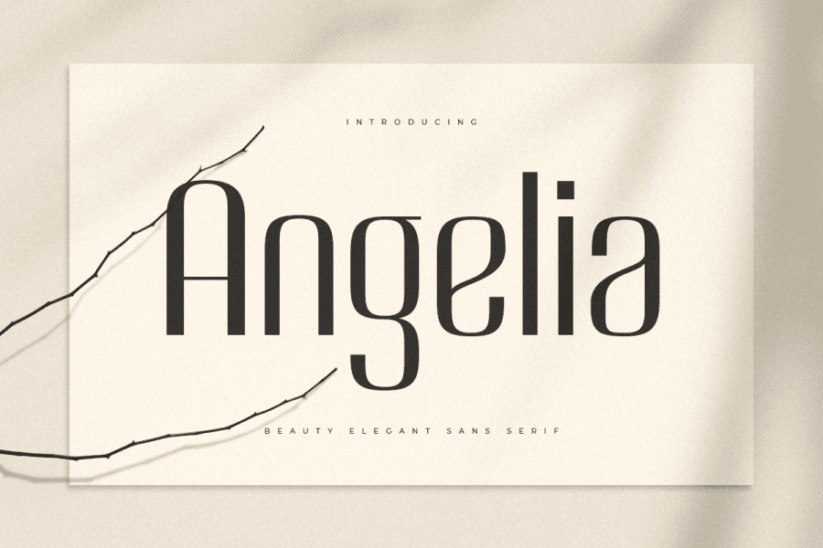 Angelia Font · 1001 Fonts