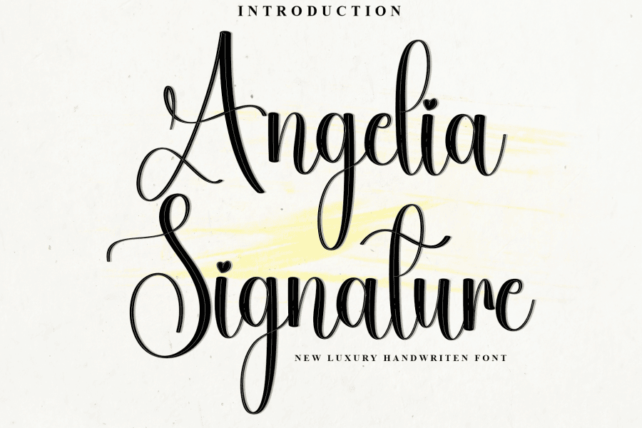 Angelia Signature Font · 1001 Fonts