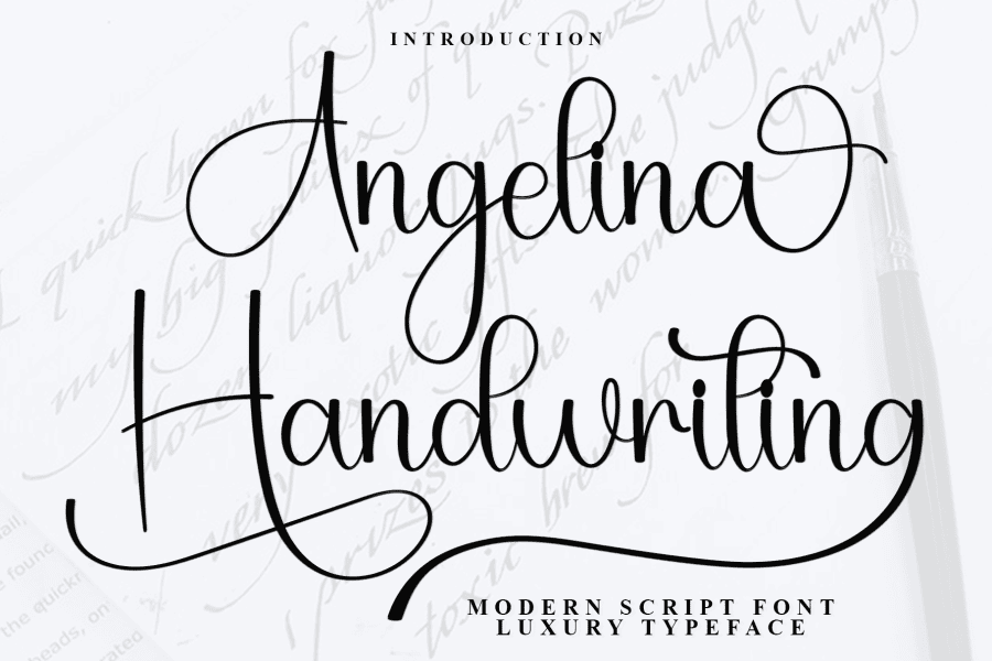 Angelina Handwriting Font · 1001 Fonts