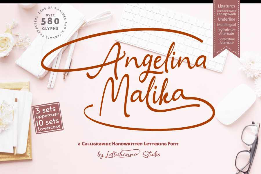 Angelina Malika Free Font · 1001 Fonts