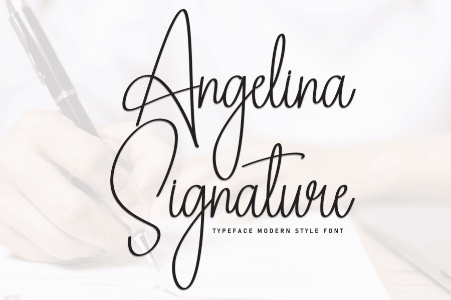 Angelina Signature Font · 1001 Fonts