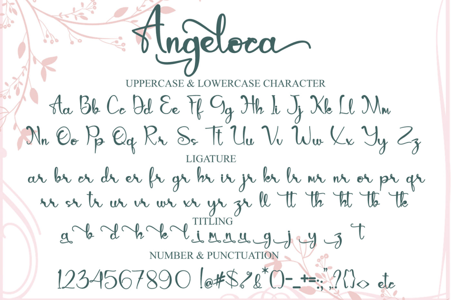 Angeloca Font · 1001 Fonts