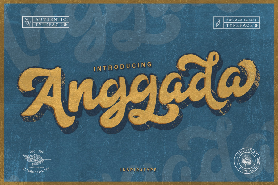 Anggada FREE Font · 1001 Fonts