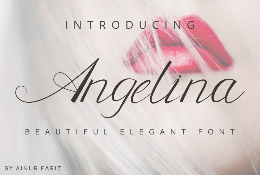 Anggelina Font · 1001 Fonts