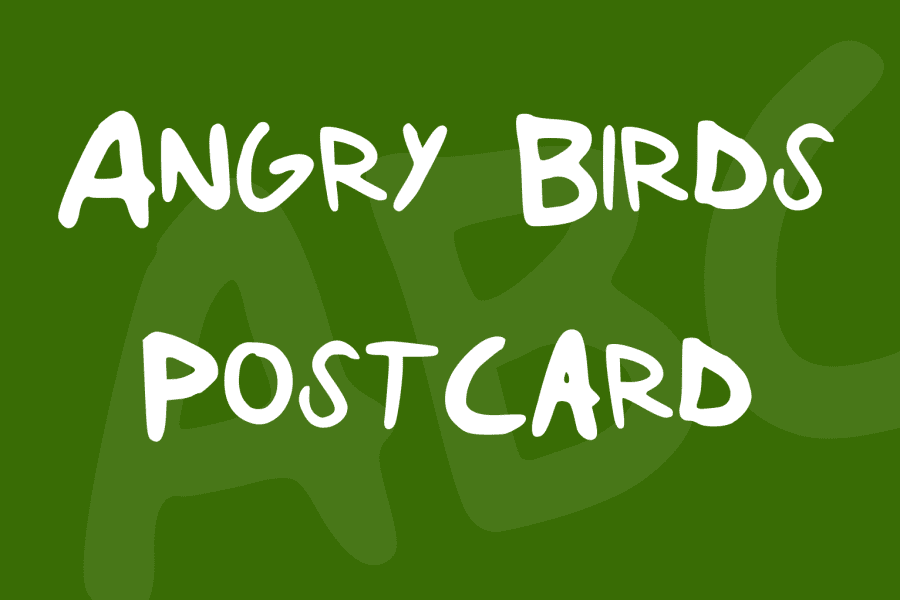 Angry Birds Postcard Font · 1001 Fonts