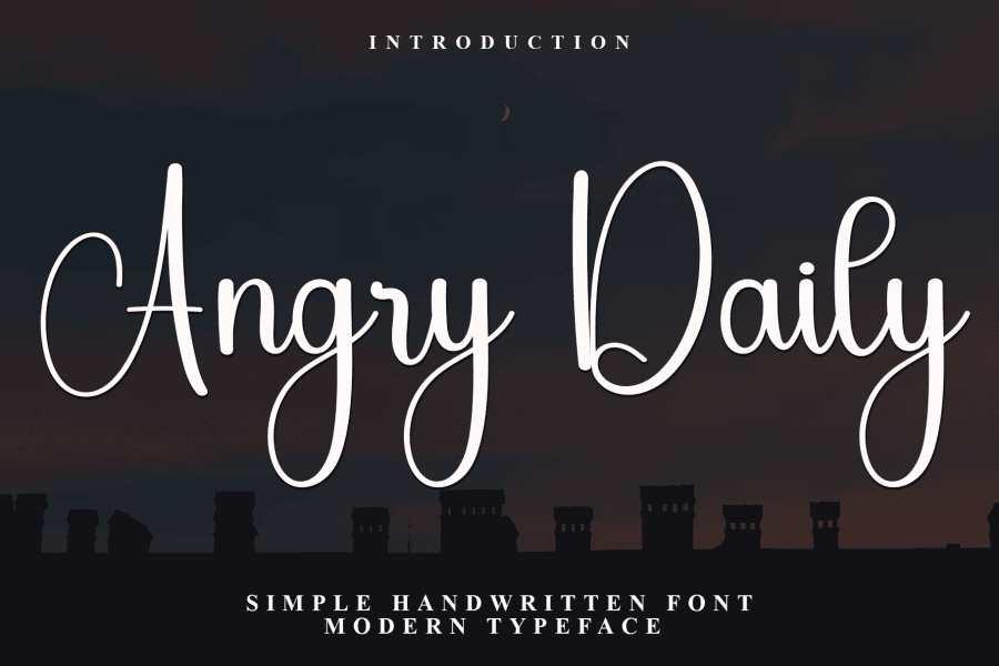 Angry Daily Font · 1001 Fonts