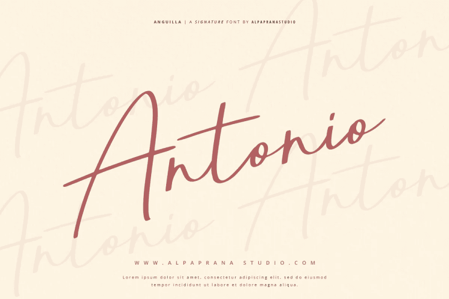Anguilla Font · 1001 Fonts