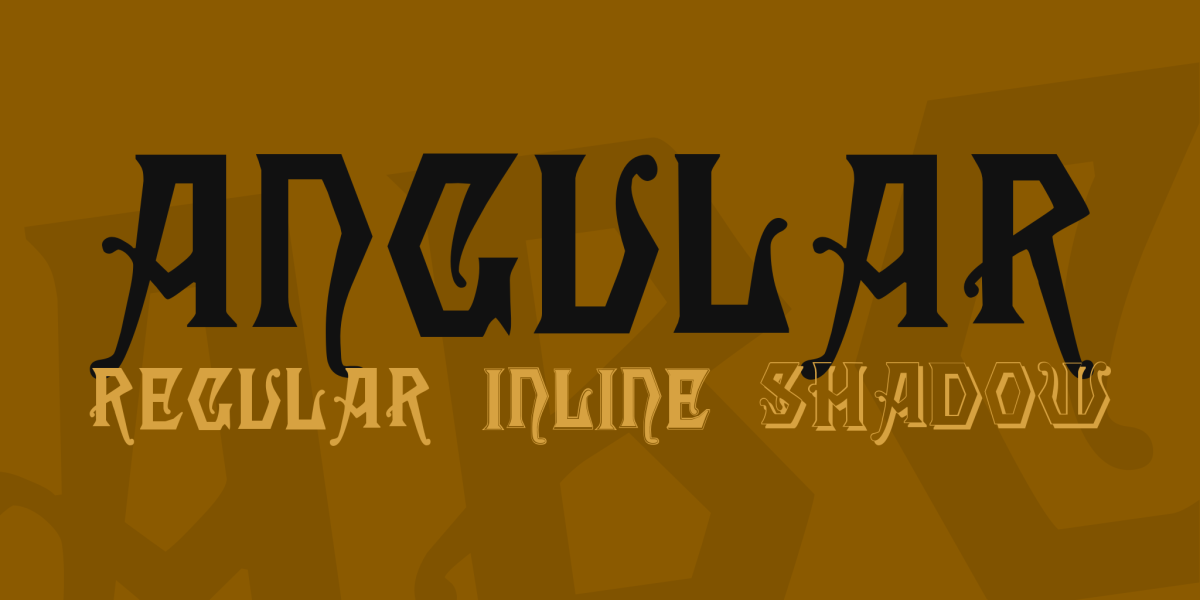 Angular Font Family · 1001 Fonts