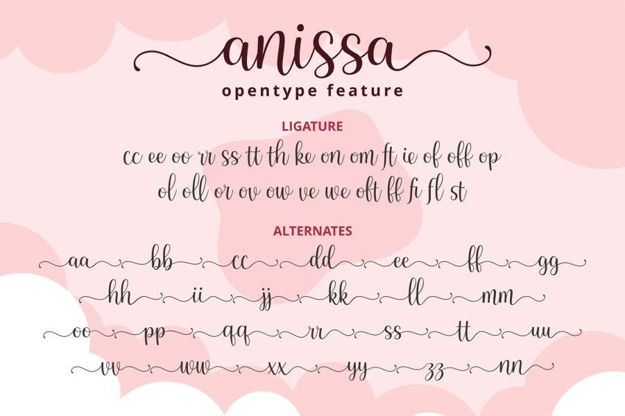 Anissa Font · 1001 Fonts