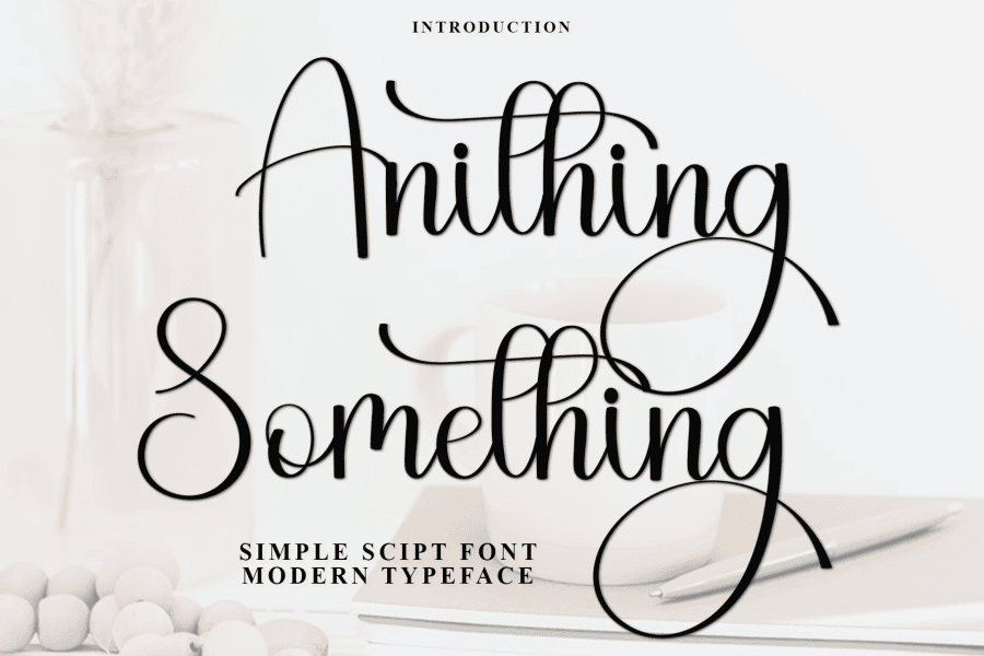 Anithing Something Font · 1001 Fonts