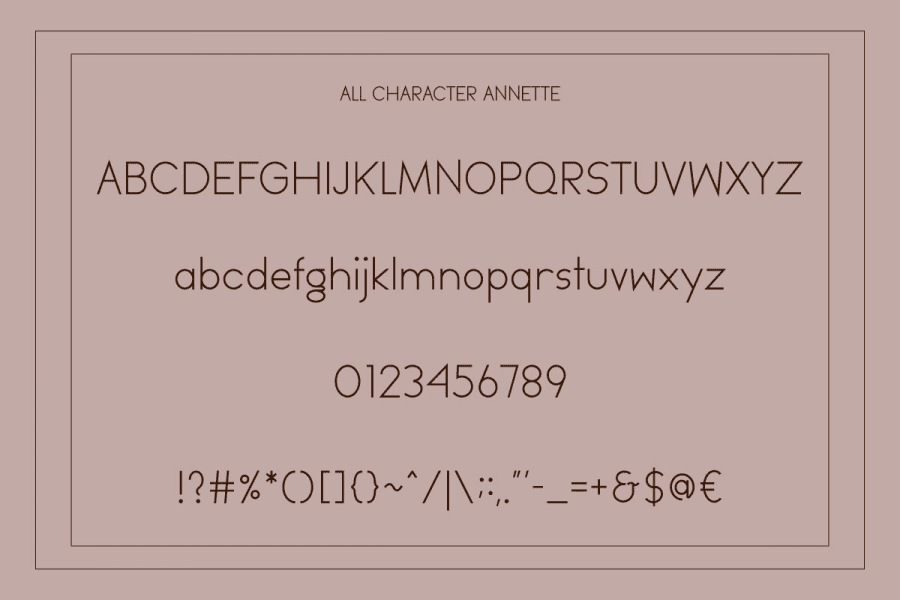Annette Font · 1001 Fonts