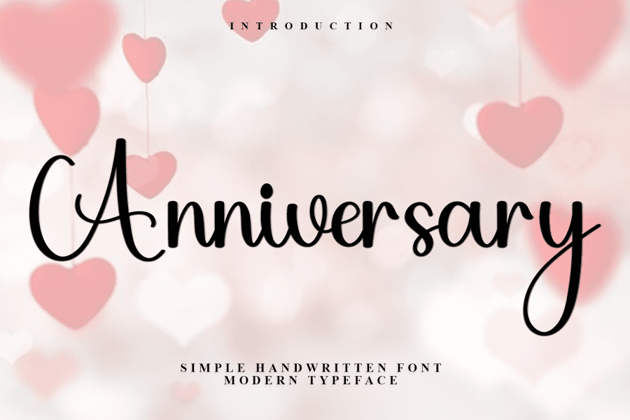 Anniversary Wishes Font · 1001 Fonts