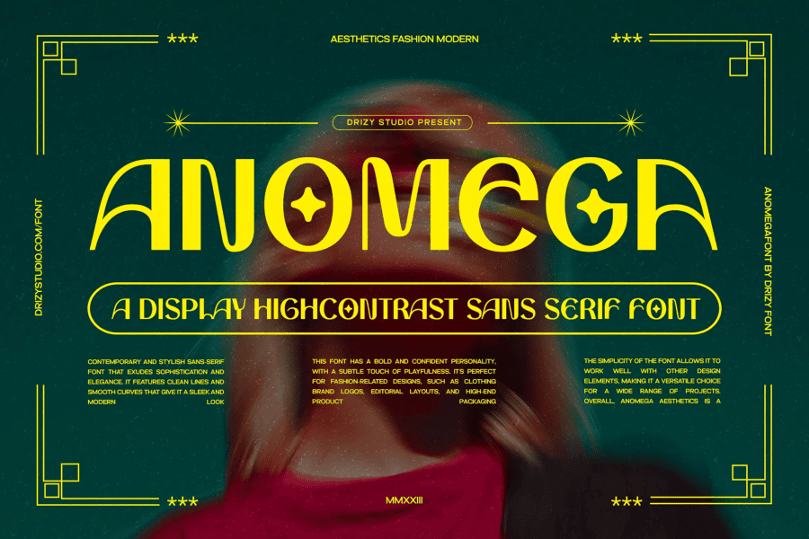 Anomega Font · 1001 Fonts