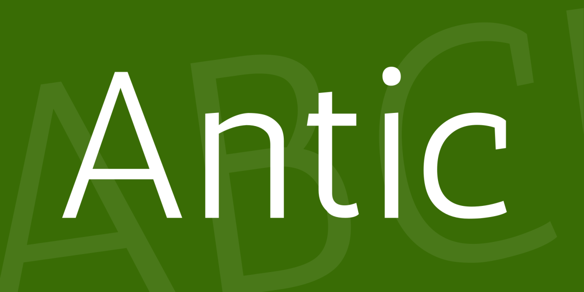 Antic Font · 1001 Fonts