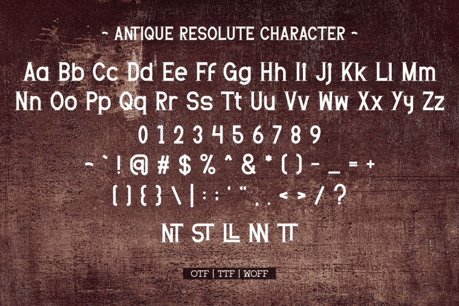 AntiqueResolute Font · 1001 Fonts
