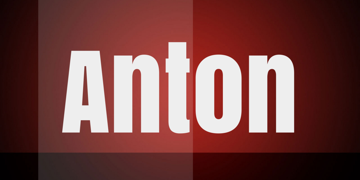 Anton Font · 1001 Fonts