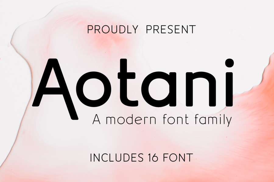 Aotani Font Family · 1001 Fonts