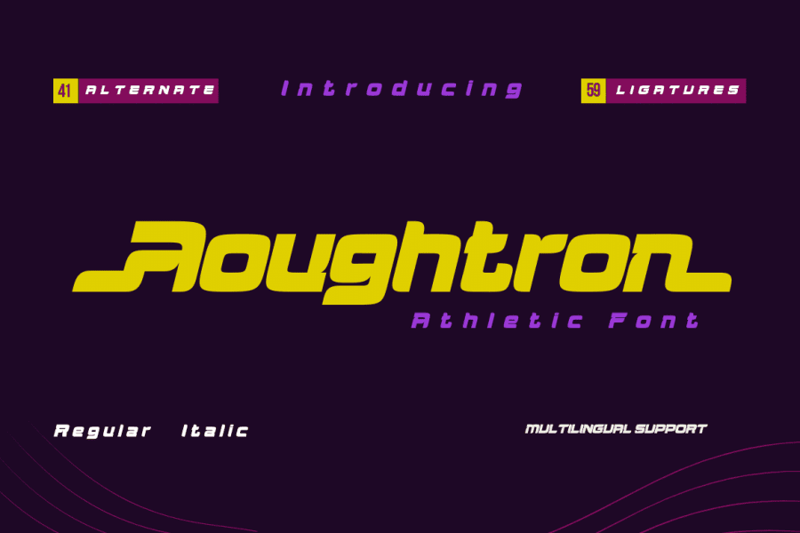 Aougtron Font Family · 1001 Fonts