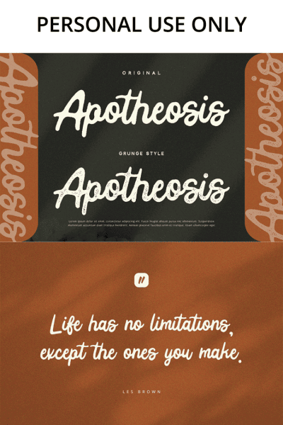 Apotheosis Free Font · 1001 Fonts