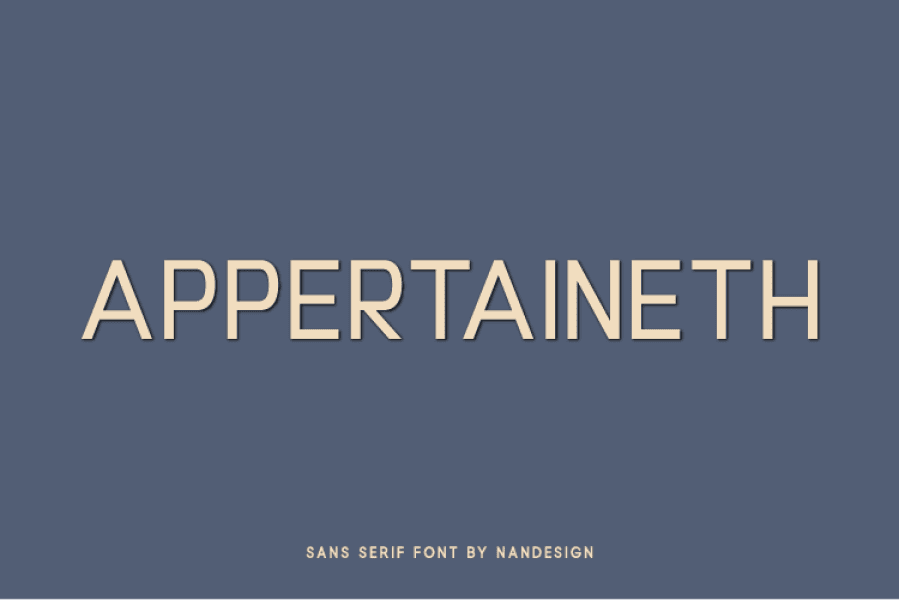 Appertaineth ND Font · 1001 Fonts