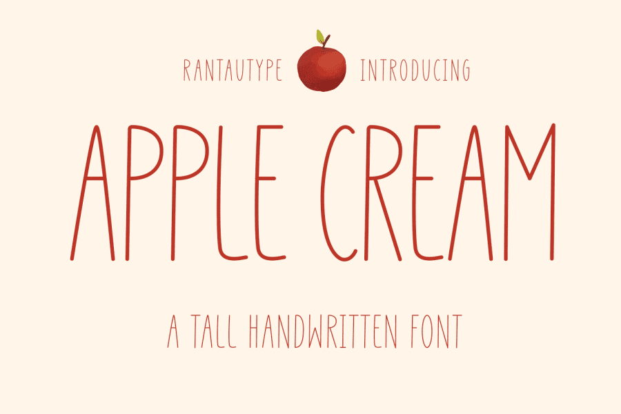 Apple Cream Font · 1001 Fonts