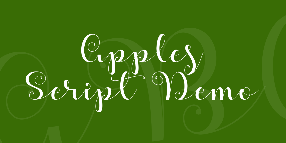 Apples Script Demo Font · 1001 Fonts