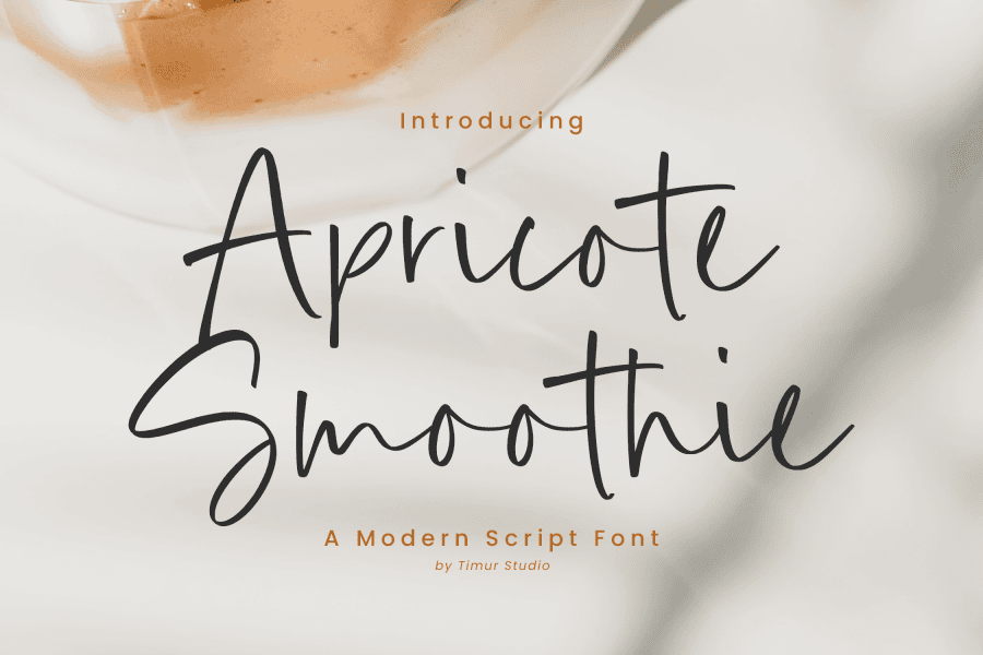 Apricote Smoothie Font · 1001 Fonts