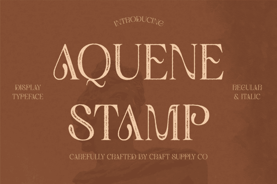 Aquene Stamp Demo Font · 1001 Fonts