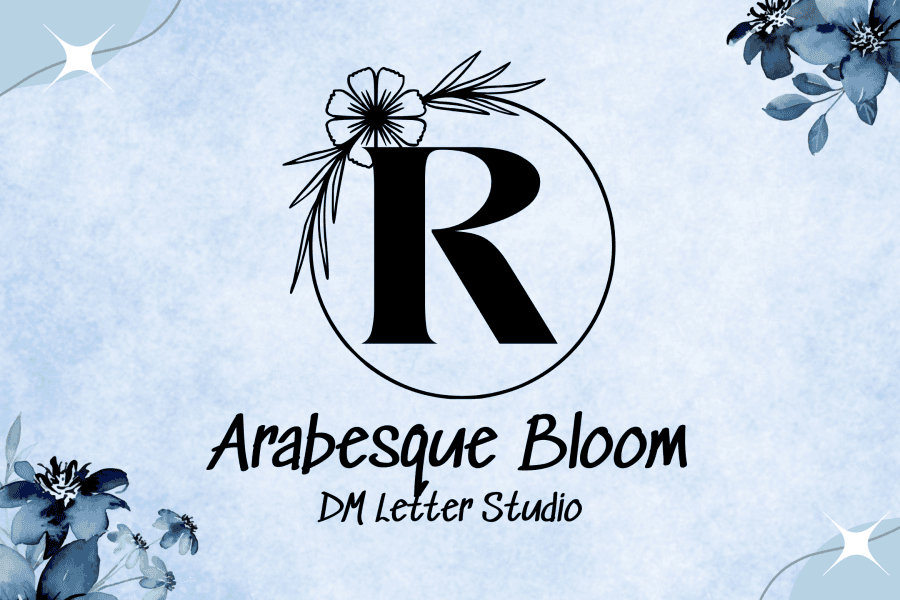 Arabesque Bloom Monogram Font · 1001 Fonts