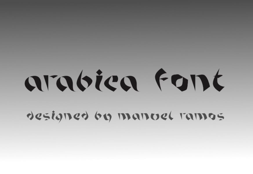Arabica Font · 1001 Fonts