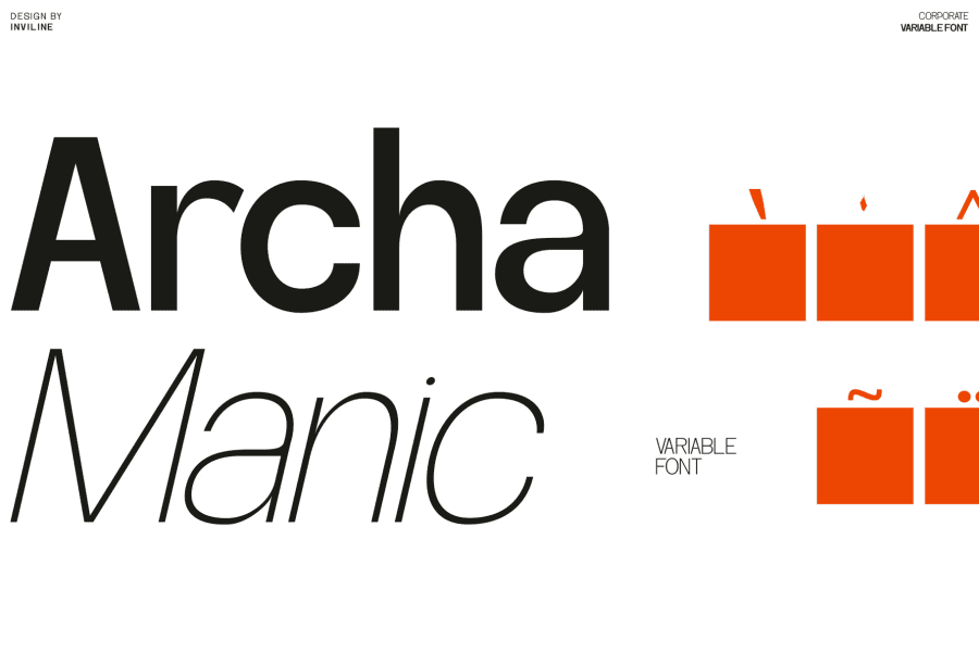 Archa Manic Font · 1001 Fonts
