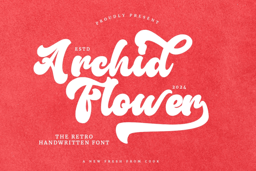 Archid Flower Font · 1001 Fonts