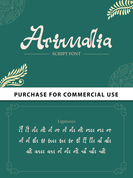 Arimalia Font · 1001 Fonts