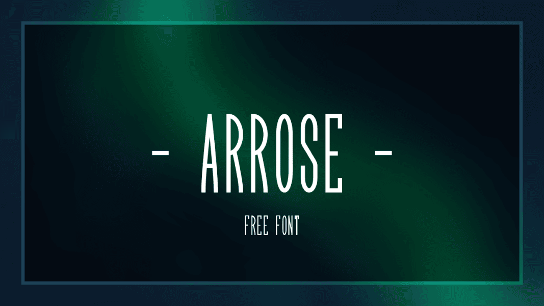 Arrose Font · 1001 Fonts