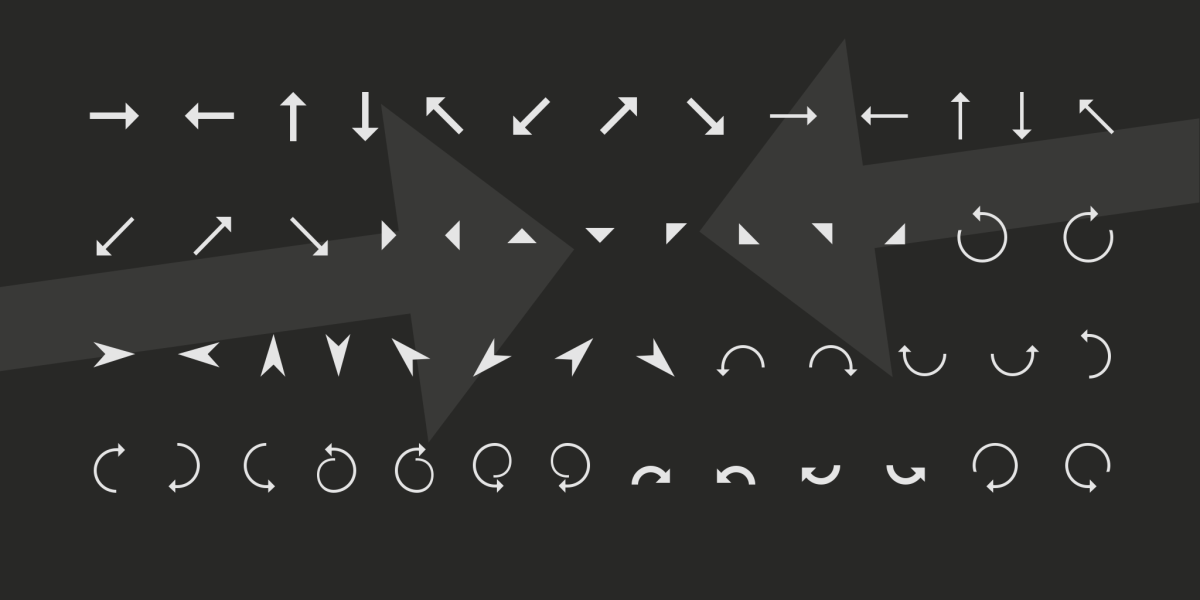 36 Free Arrow Fonts · 1001 Fonts